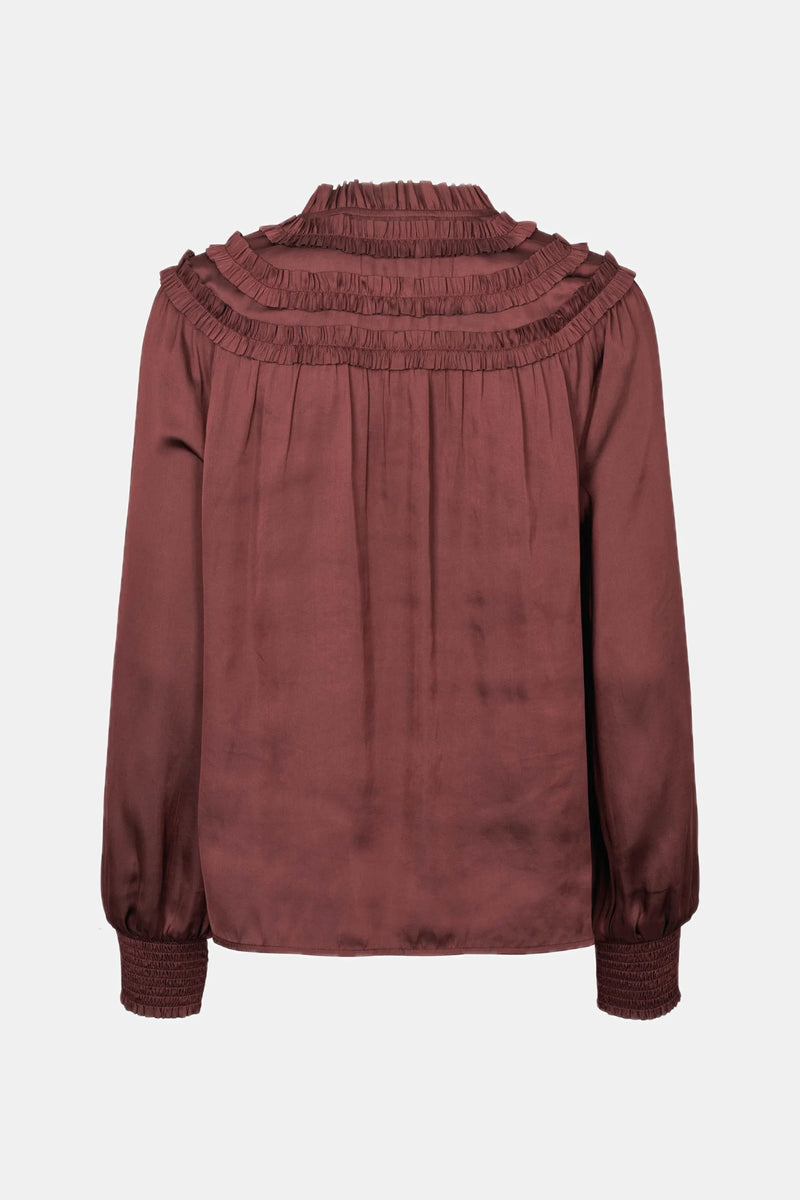 Blússa Alba Vínrauð – Stíll-Fashion
